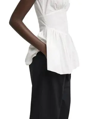 Proenza Schouler White Label Barrett Stretch Poplin Pants - Black