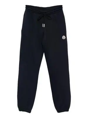 Moncler Logo-patch Sweatpants - Blue