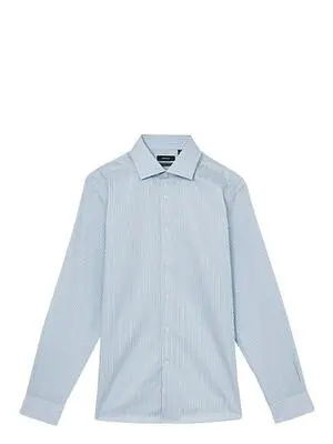 REISS Remote Bengal Regular-fit Striped Cotton Shirt - Blue Stripe