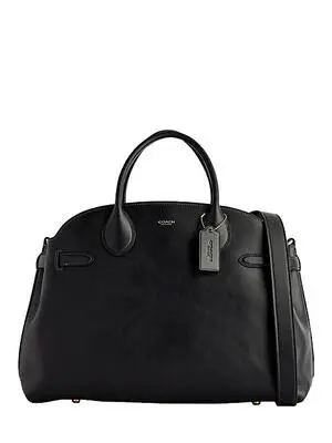 COACH Soft Empire Carryall 40 Leather Top-handle Bag - B4/black