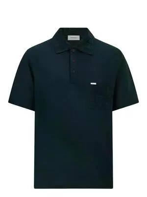 FERRAGAMO V-neck Polo Shirt - Green