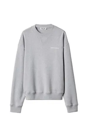 Miu Miu Cotton Fleece Sweatshirt - Grey