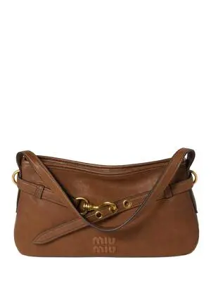 Miu Miu Aventure Nappa Leather Bag - Oak