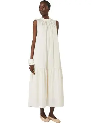 Max Mara Cotton-blend Canvas Maxi Dress - Sand