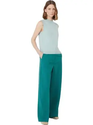 Max Mara Stretch Viscose Yarn Top - Jade