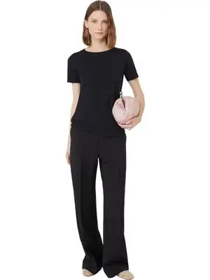 Max Mara Organic Cotton Jersey T-shirt - Black