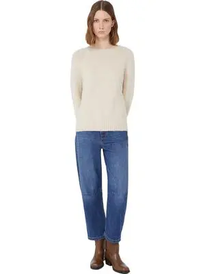 Max Mara Alpaca And Cotton Sweater - Ivory