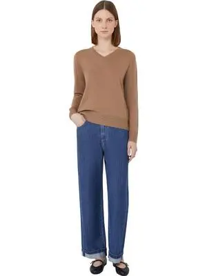 Max Mara Wool Yarn Jumper - Camel
