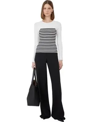 Max Mara Technical Viscose Sweater - White