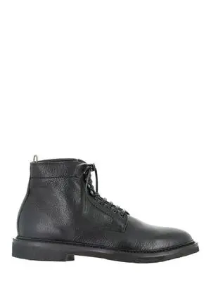 Officine Creative Lace-up Leather Boots - Black