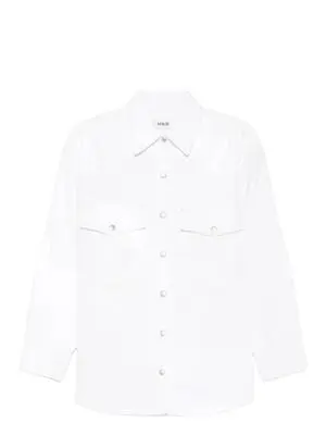 AGOLDE Press-stud Shirt - White
