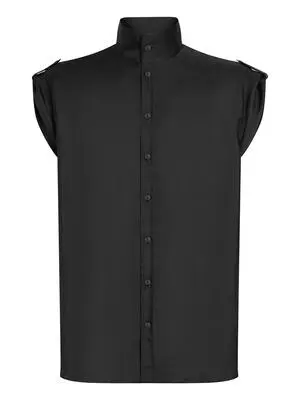 Dolce & Gabbana Hawaii Silk Twill Shirt - Black
