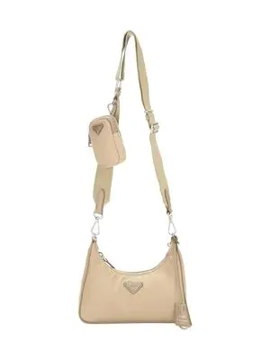 Prada Tessuto Re-edition 2005 Hobo - Beige