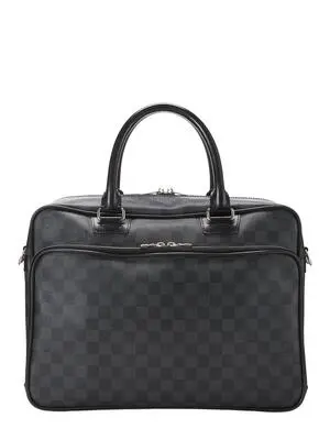 LOUIS VUITTON Damier Graphite Icare Briefcase - Black