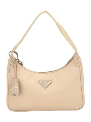 Prada Tessuto Re-edition 2000 Hobo - Beige