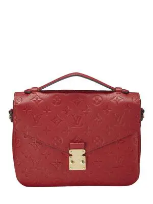 LOUIS VUITTON Orient Monogram Empreinte Pochette Metis Red