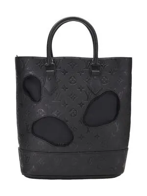 LOUIS VUITTON X Comme Des Garçons Monogram Empreinte Bag - Black