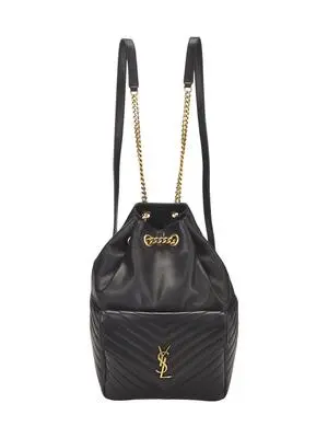 Saint Laurent Lambskin Joe Backpack - Black