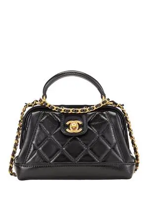 CHANEL Lambskin Coco Doctor Top Handle Mini Bag
