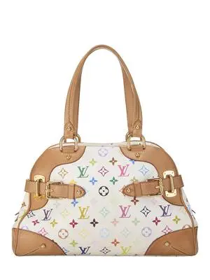 LOUIS VUITTON Takashi Murakami X Monogram Multicolore Claudia Bag - White