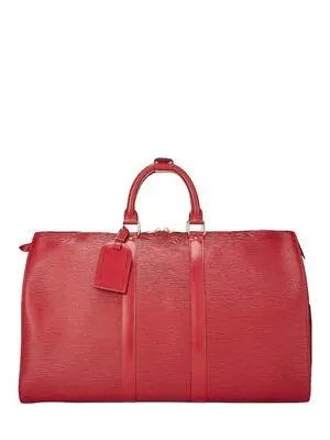 LOUIS VUITTON Epi Keepall 45 Red