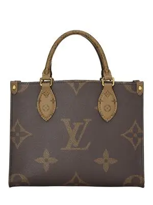 LOUIS VUITTON Monogram Reversed Giant On The Go - Brown