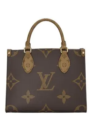 LOUIS VUITTON Monogram Reversed Giant On The Go - Brown