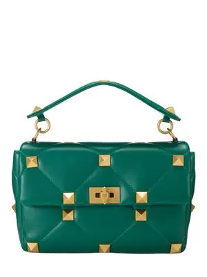 Valentino Garavani Roman Stud Flap Bag - Green