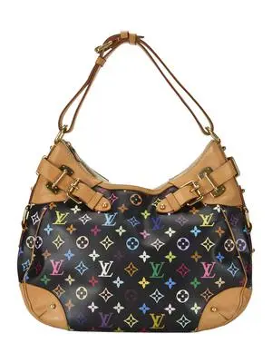 LOUIS VUITTON Monogram Multicolore Greta Hobo - Black