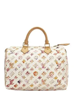 LOUIS VUITTON Richard Prince Monogram Watercolor Speedy 30 - White