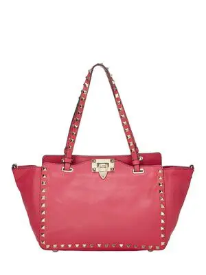 VALENTINO Leather Rockstud Tote
