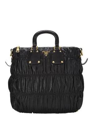 PRADA Prada Nappa Gaufre Convertible Handbag