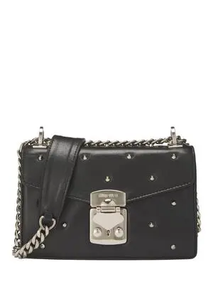 Miu Miu Calfskin Confidential Crossbody - Black