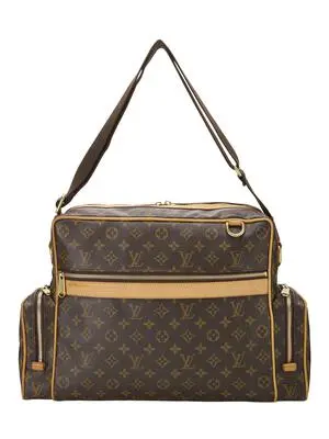 LOUIS VUITTON Monogram Sac Squash Messenger Bag - Brown