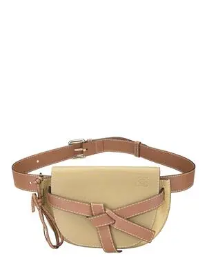 Loewe Loewe Calfskin Gate Bag Large Beige