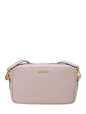 Miu Miu Leather Crossbody - Pink