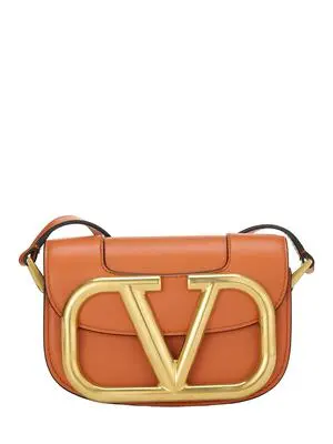 Valentino Garavani Calfskin Supervee Crossbody - Orange