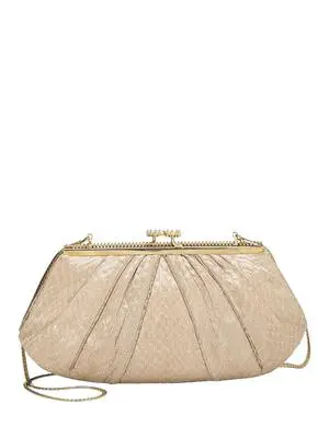 JUDITH LEIBER Python Clutch