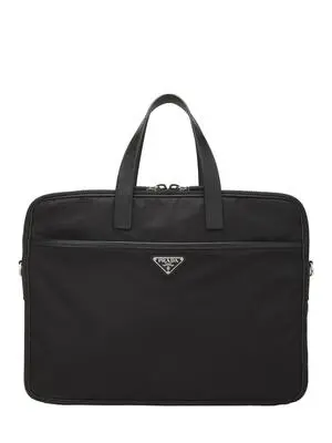 Prada Tessuto Briefcase - Black
