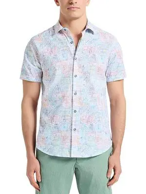 Robert Graham Passport Seersucker Classic Fit Button Down Shirt - Multi
