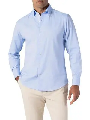 Robert Talbott Morgan Pinpoint Oxford Shirt - Blue Oxford