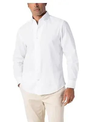 Robert Talbott Morgan Pinpoint Oxford Shirt - White Oxford