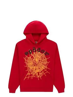 SP5DER Og Web V2 Hoodie - Red