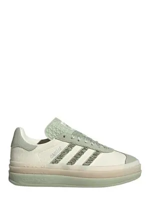 Adidas Gazelle Bold Ruffle Sneakers Cream White/halo Green/orbit Gray