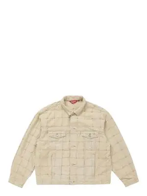 Supreme Studded Seam Denim Trucker Jacket - Natural