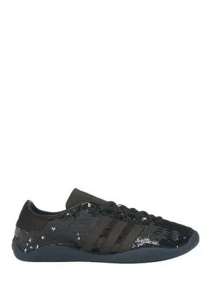 Adidas Karintha Wales Bonner Sequin Sneakers - Core Black/silver Metallic/dark Brown