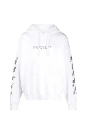 Off-White Off Diags Bit Book Skate Hoodie - White