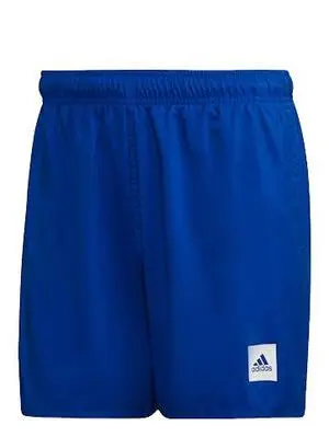 Adidas Short Length Solid Swim Shorts - Royal Blue