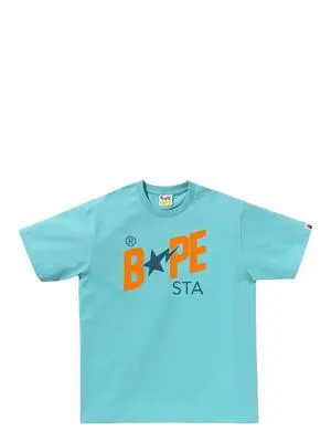 A BATHING APE Colors Sta Tee Shirt Tee Shirt - Blue