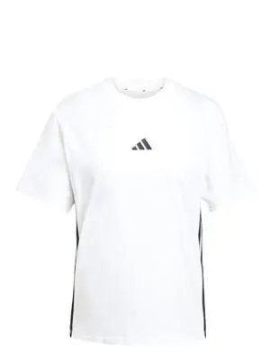 Adidas Essentials 3-stripes Cotton T-shirt - White/black